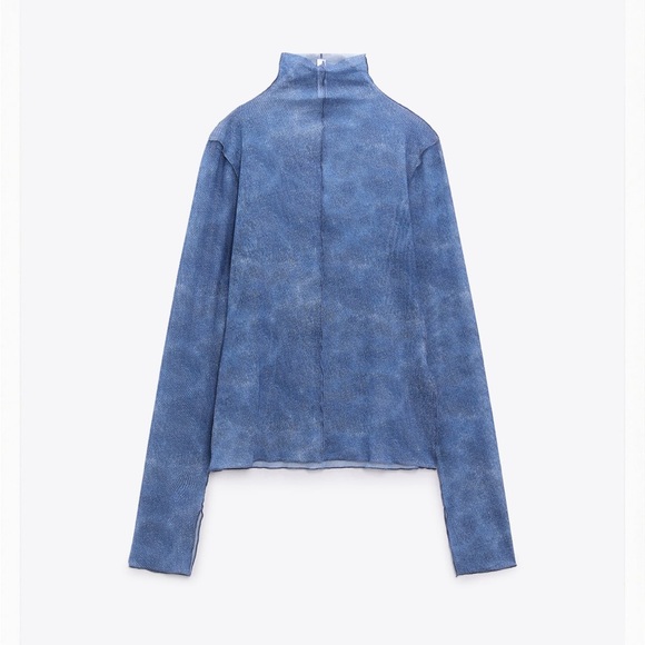 Zara | Tops | Zara Sheer Tulle Top | Poshmark